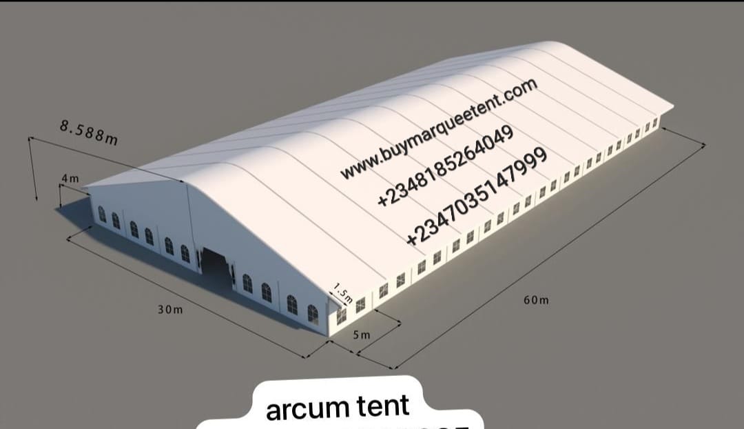 60×30 Arcum Tent - Buymarqueetents | Tents and Marquees Nigeria